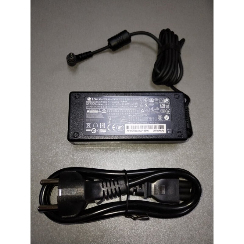 Блок питания для монитора LCD 6.5x4.4мм, 19V, 2.53A, 48W без сетевого кабеля (LG brand)