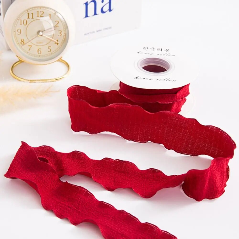 Красная лента из полиэстера, 10 ярдов, Wine red