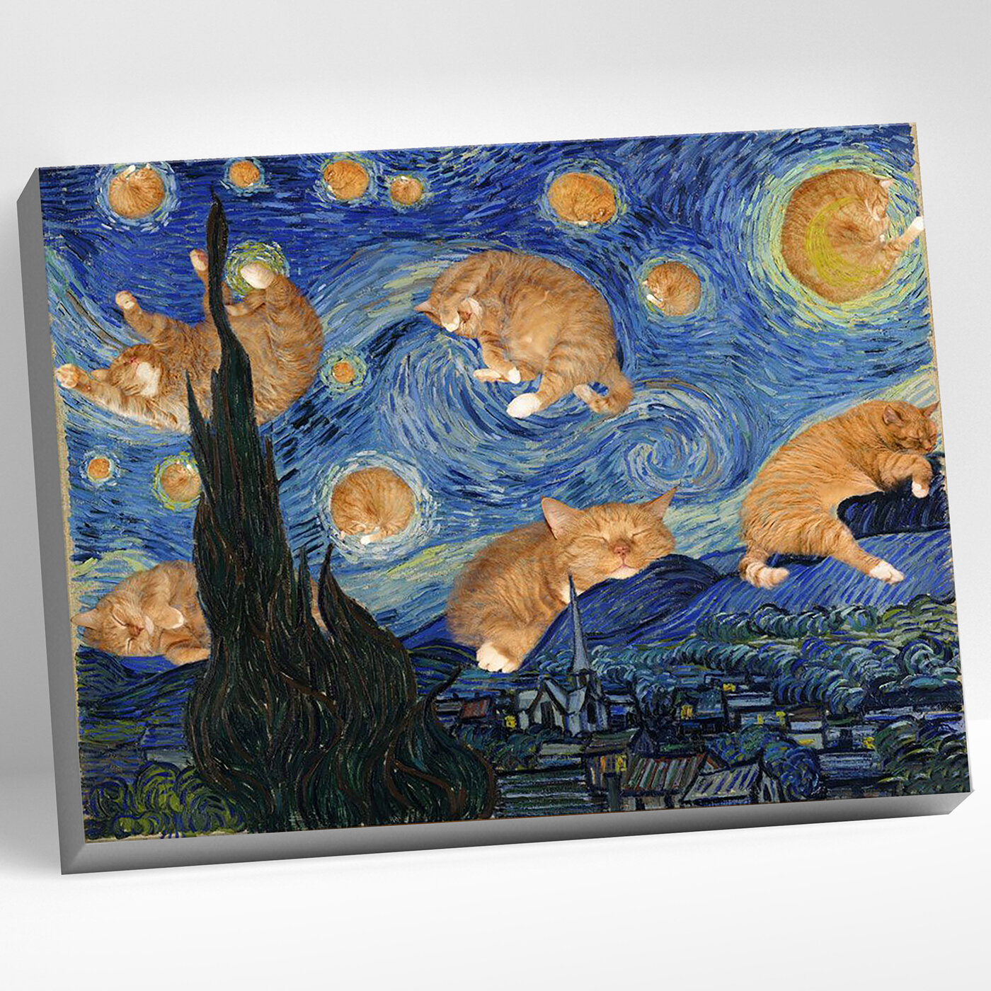 Картина по номерам 40х50см Пушистая ночь Флюид HR0212 шт