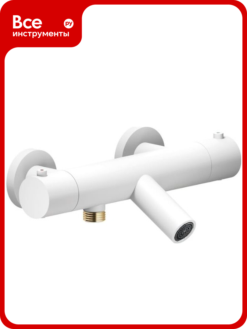 Термостатический, Nobili, смеситель для ванны Nobili Live матовый белый lv00010/1wm 00000106591