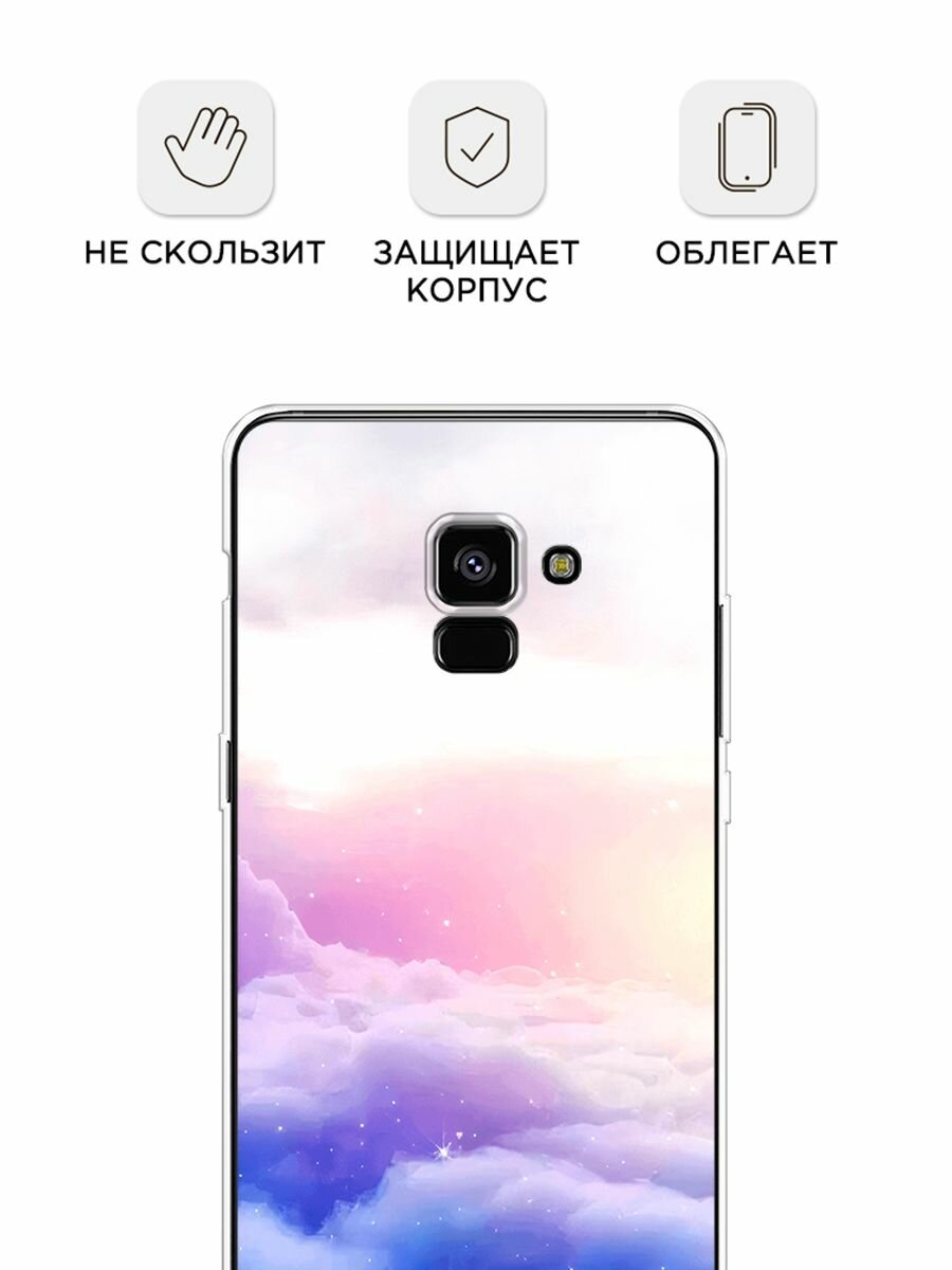 Чехол на Samsung Galaxy A8 + / Самсунг Галакси А8 Плюс 2018 с принтом "Небеса" — фото 1