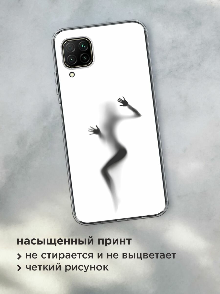 Чехол на Honor 30S Global/Huawei P40 Lite 5G/Nova 7 SE / Хонор 30S с принтом "Девушка в душе" — фото 1