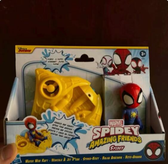 Hasbro Marvel Spidey and His Amazing Friends Toy Figure / Детский набор игрушек Человек-паук и его друзья, состоящий из 10 кукол, маску можно переворачивать вверх и вниз. Марвел