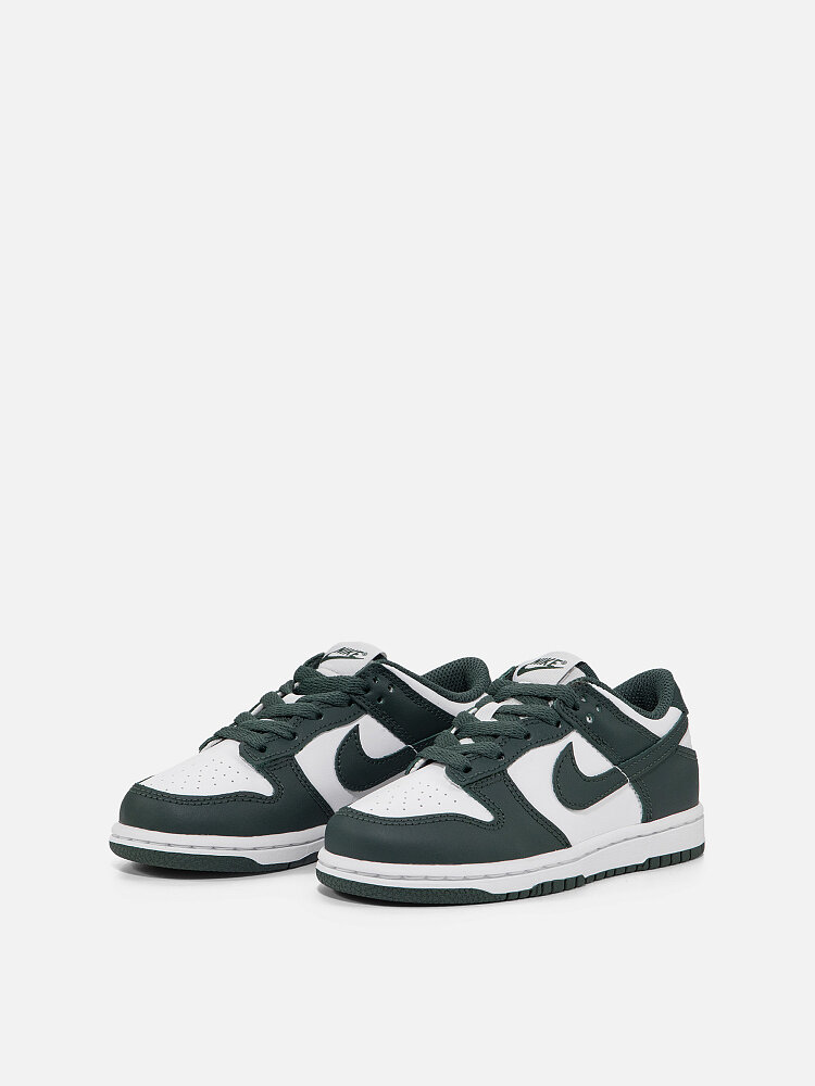Кроссовки NIKE Dunk Low, размер 27, белый/зеленый — фото 1