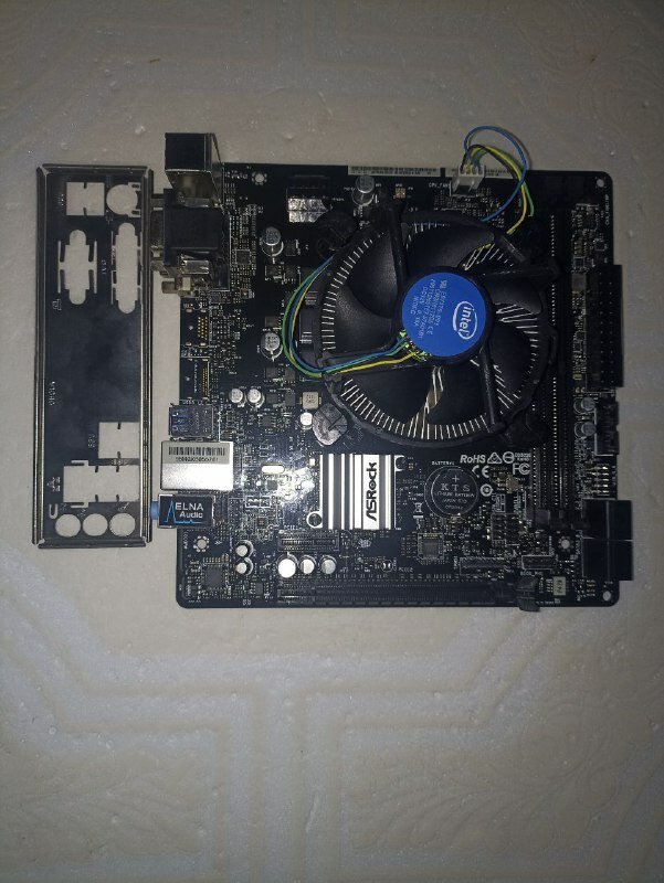 Комплект мат.плата ASRock H310CM-DVS (Сокет 1151v2) +CPU Pentium Gold G5400 (4 потока, 2ядра) +кулер, с задней планкой