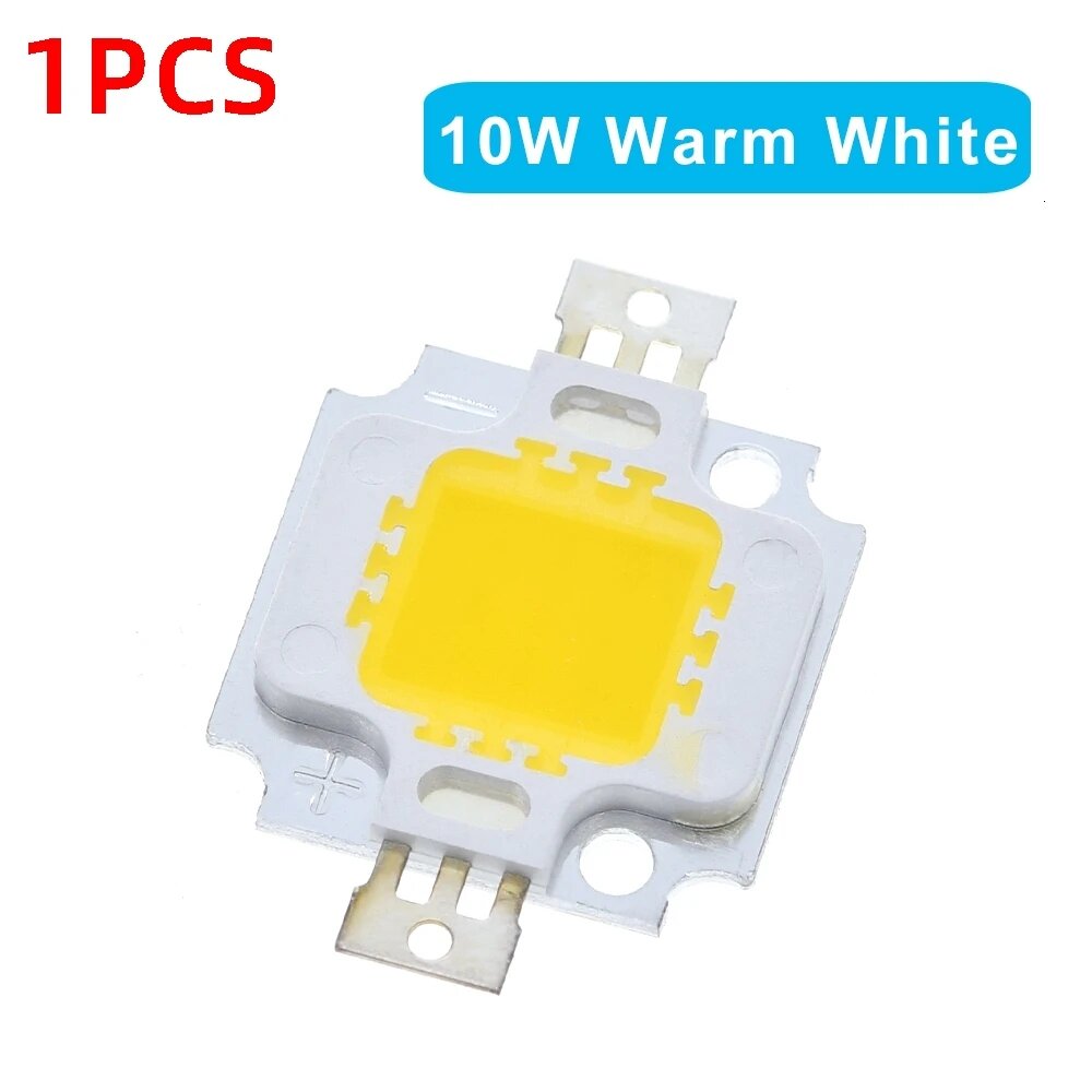 10W теплый белый светодиодный чип 1PCS