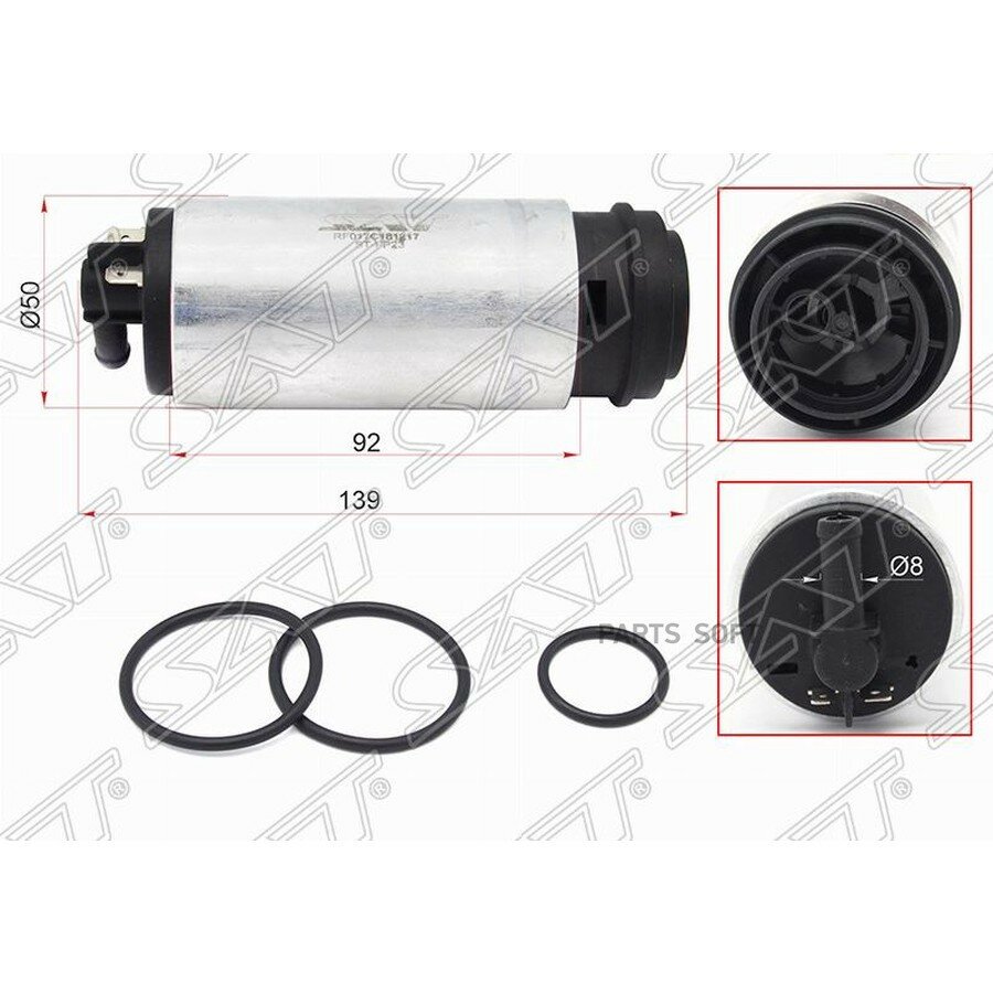 Топливный насос Audi A3 96-03 / A6 97-05 от официального дистрибьютора, SAT, артикул STFP23