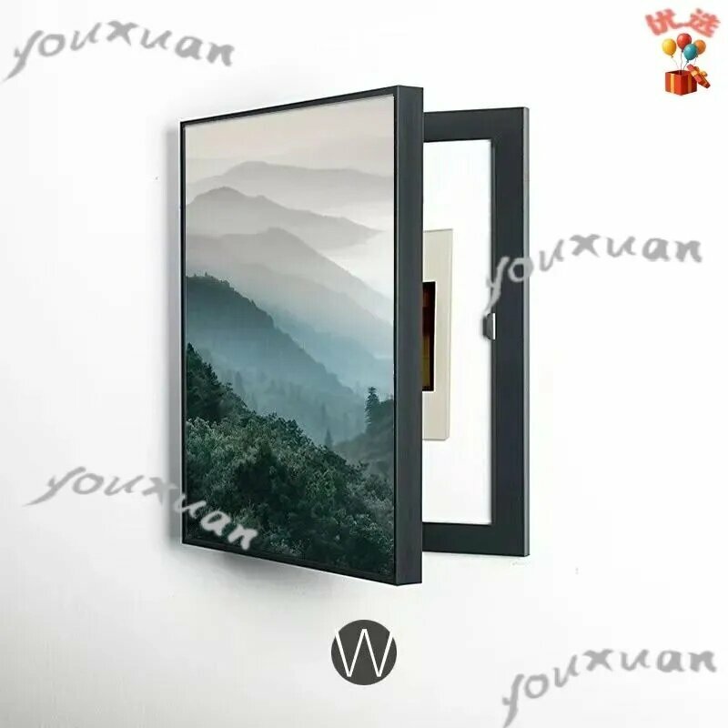 Крышка электросчетчика, внутренняя электрическая панель, скрытые картины, вертикальная секция, бесплатная штамповка, распределительная коробка для ресторана, 50*40 см