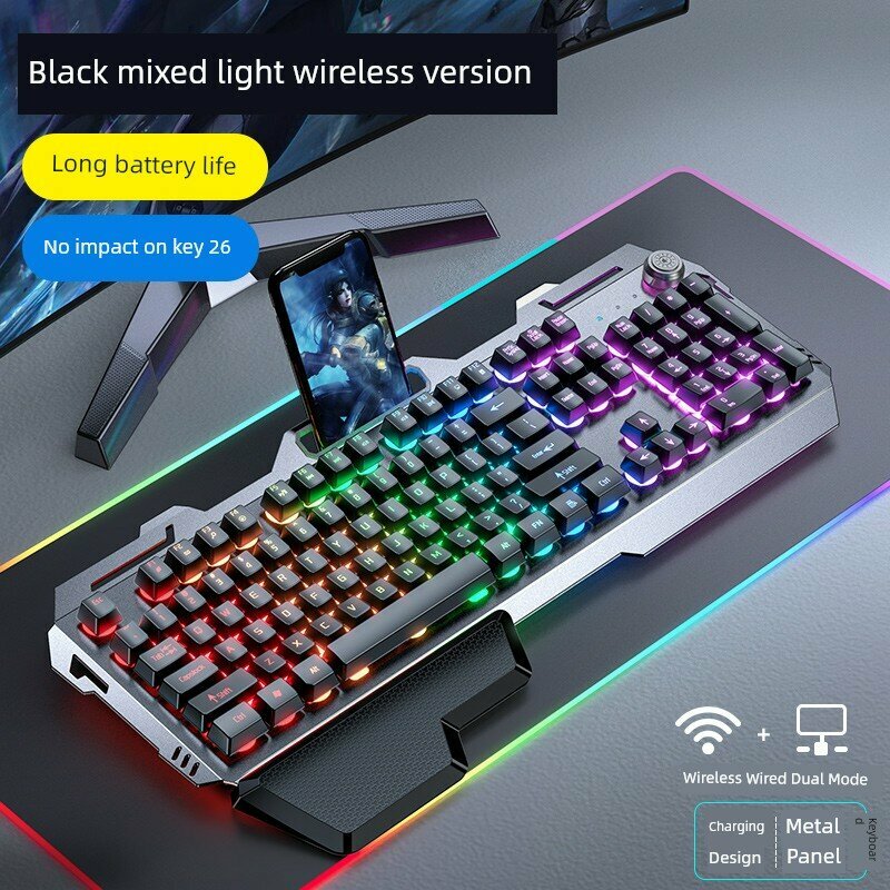 Комплект Forerunner GX80: клавиатура с механическим ощущением, игровая мышь, наушники для киберспорта, проводной