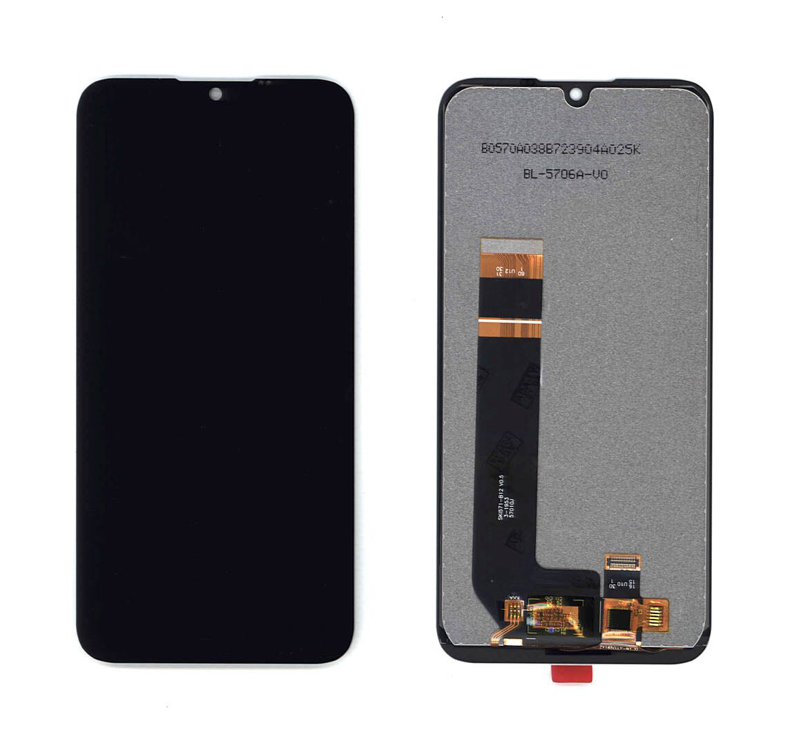 Дисплей (матрица + тачскрин) для смартфона Nokia 1.3 черный