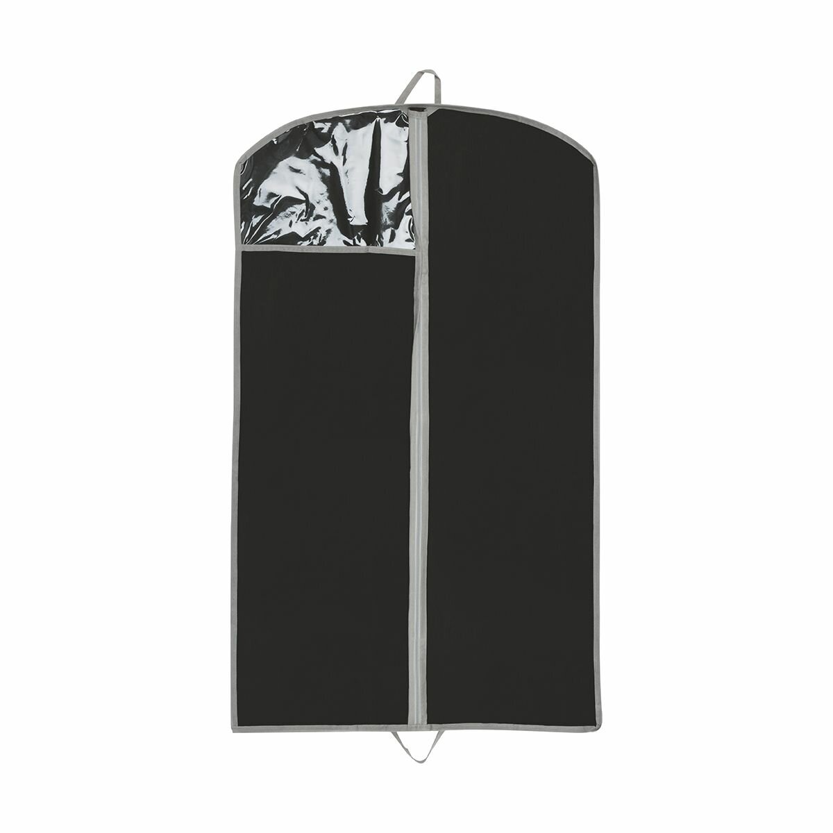 Чехол для одежды Рыжий кот 60х100 см, нетканый материал, с окошком, черный