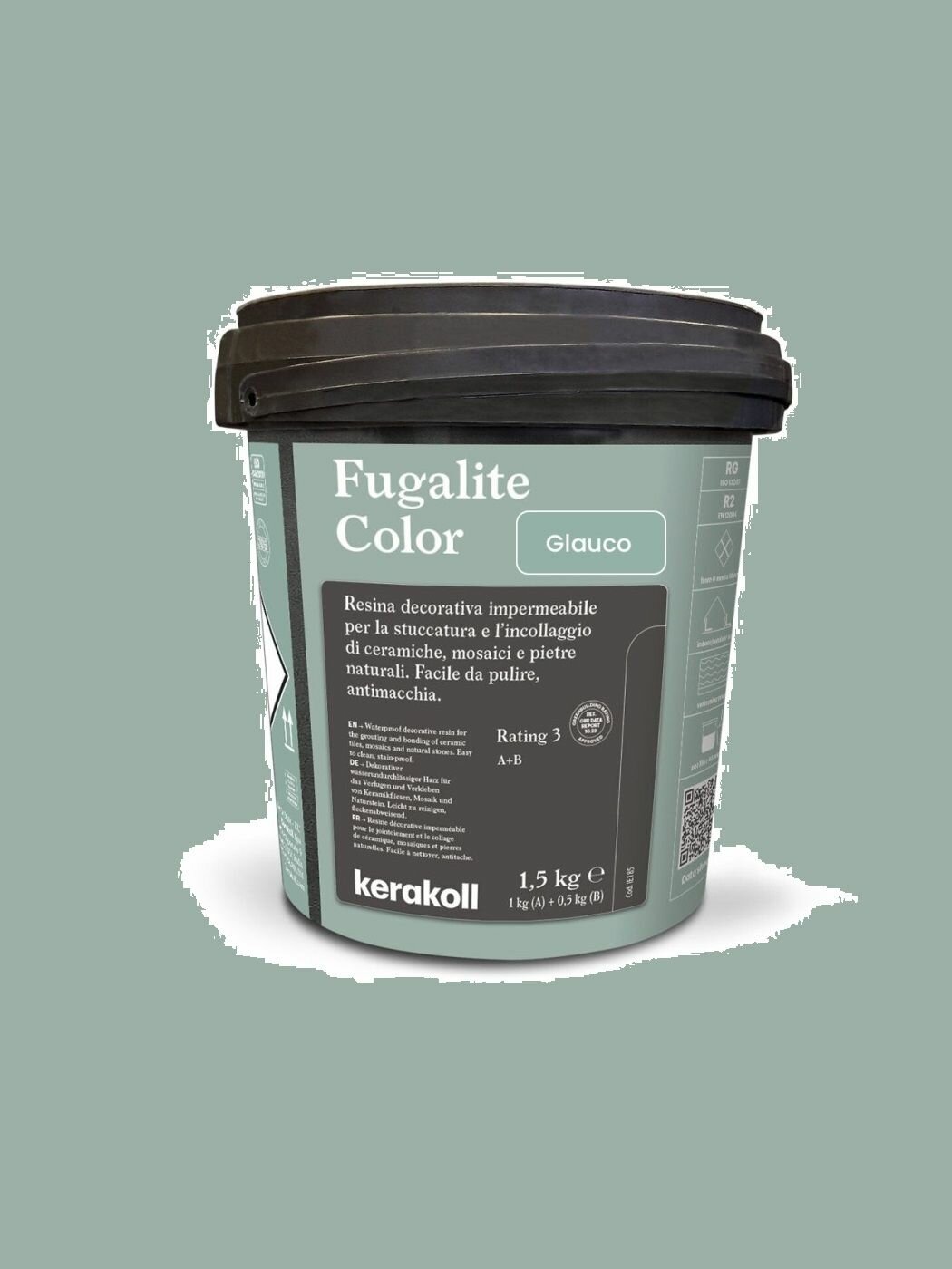 Затирка двухкомпонентная Kerakoll Fugalite Color (1,5кг) Glauco