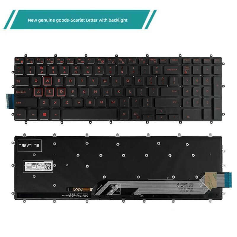 Подходит для клавиатуры Dell Vostro 15-7570 7580 3580 3582 3583 3590 5568 5578 Совершенно новая оригинальная красная