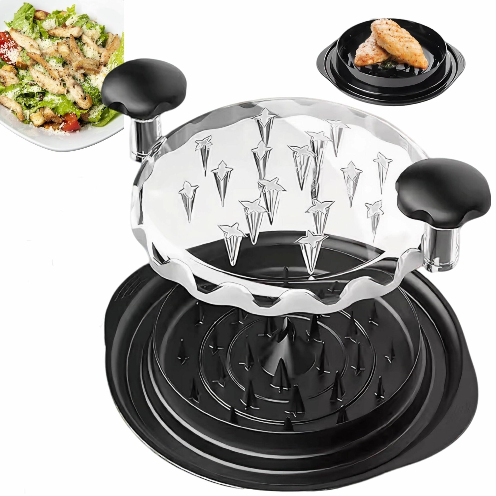 Измельчитель для курицы, мяса, овощей, зелени Блендер ручной механический; Овощерезка универсальная