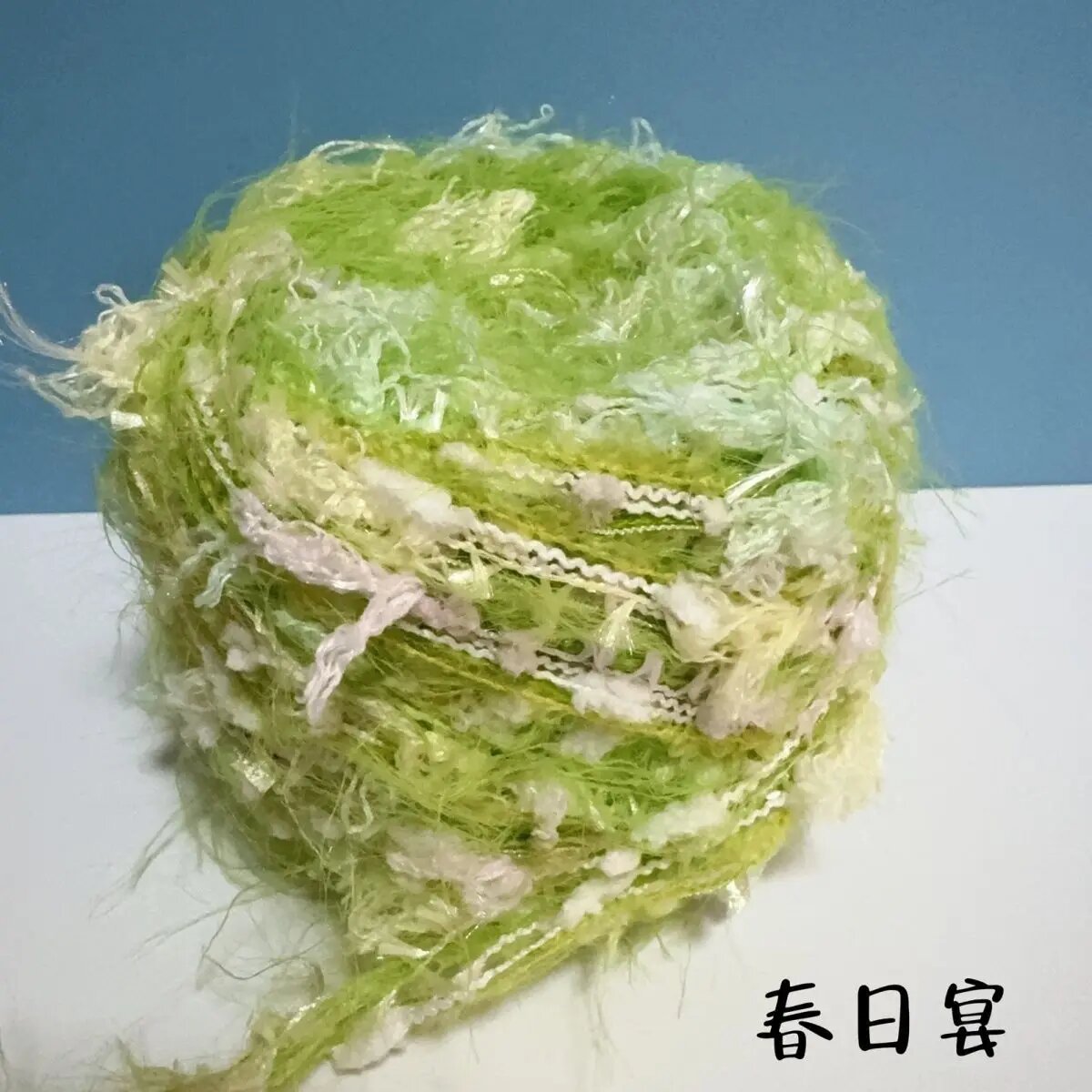 Пряжа полиэстер/акрил, зеленый, 50г, 07-50g