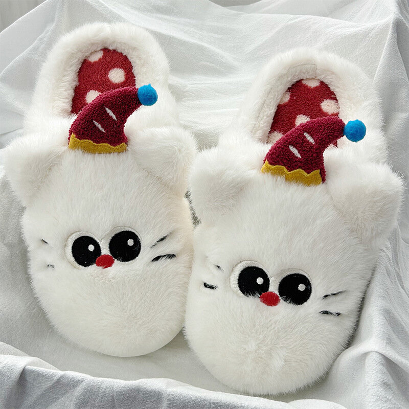 Плюшевые тапочки Sanrio Hello Kitty Cinnamon Curly, размер 38-39