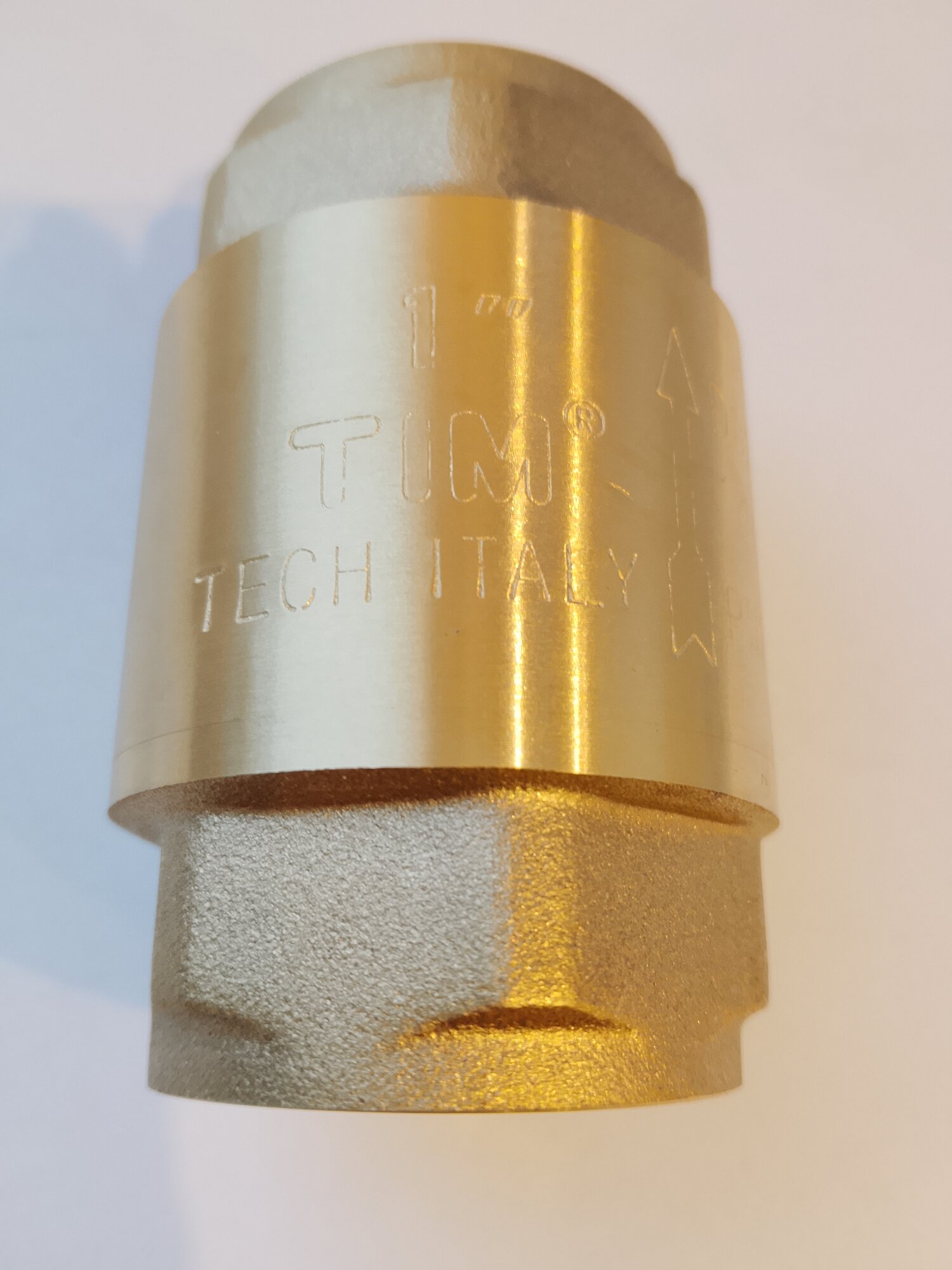 Обратный клапан пружинный TIM с металлическим штоком "1" .