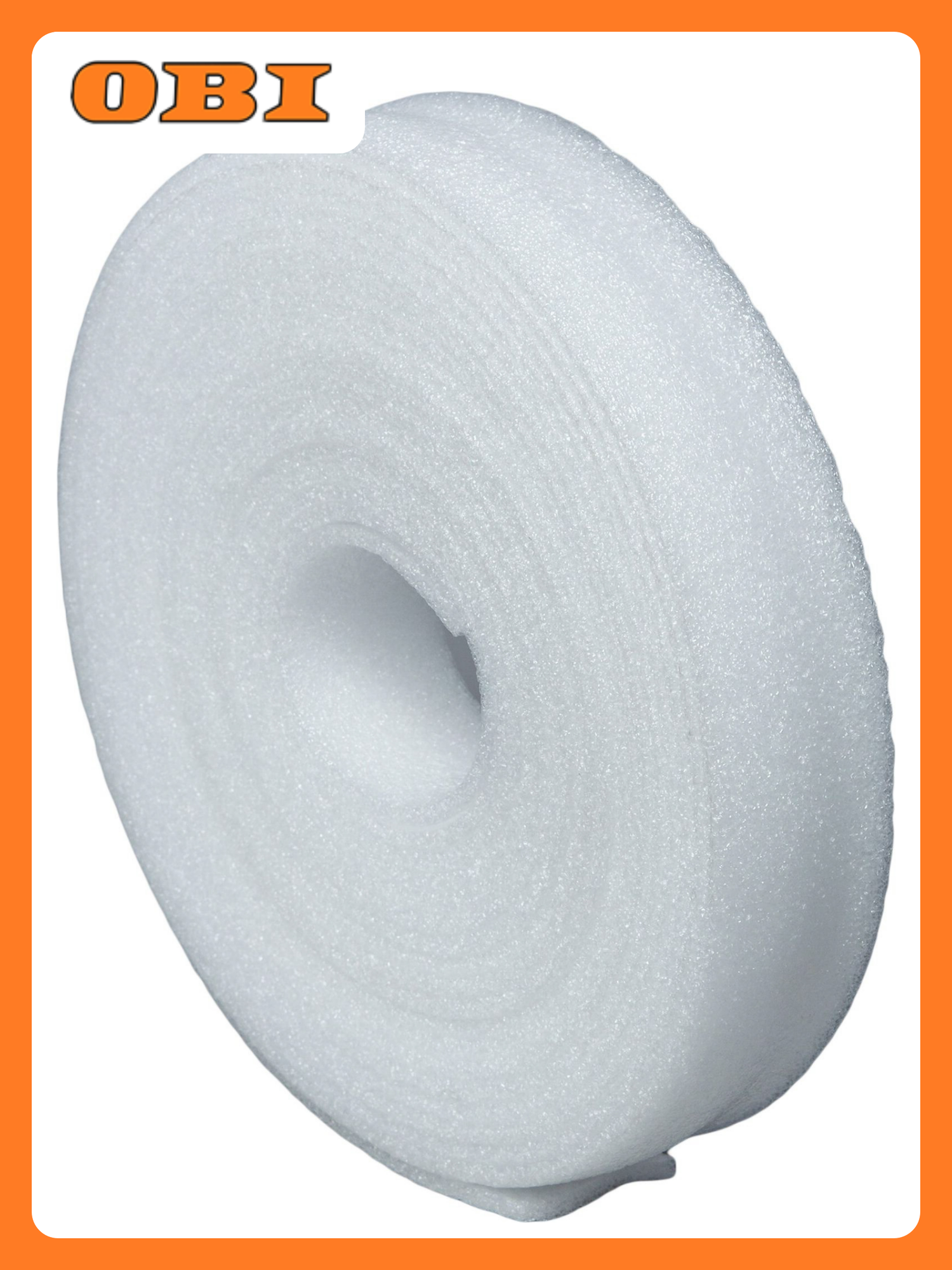 Кромочная демпферная лента, для теплого пола, 50х5 мм, 10м, белая