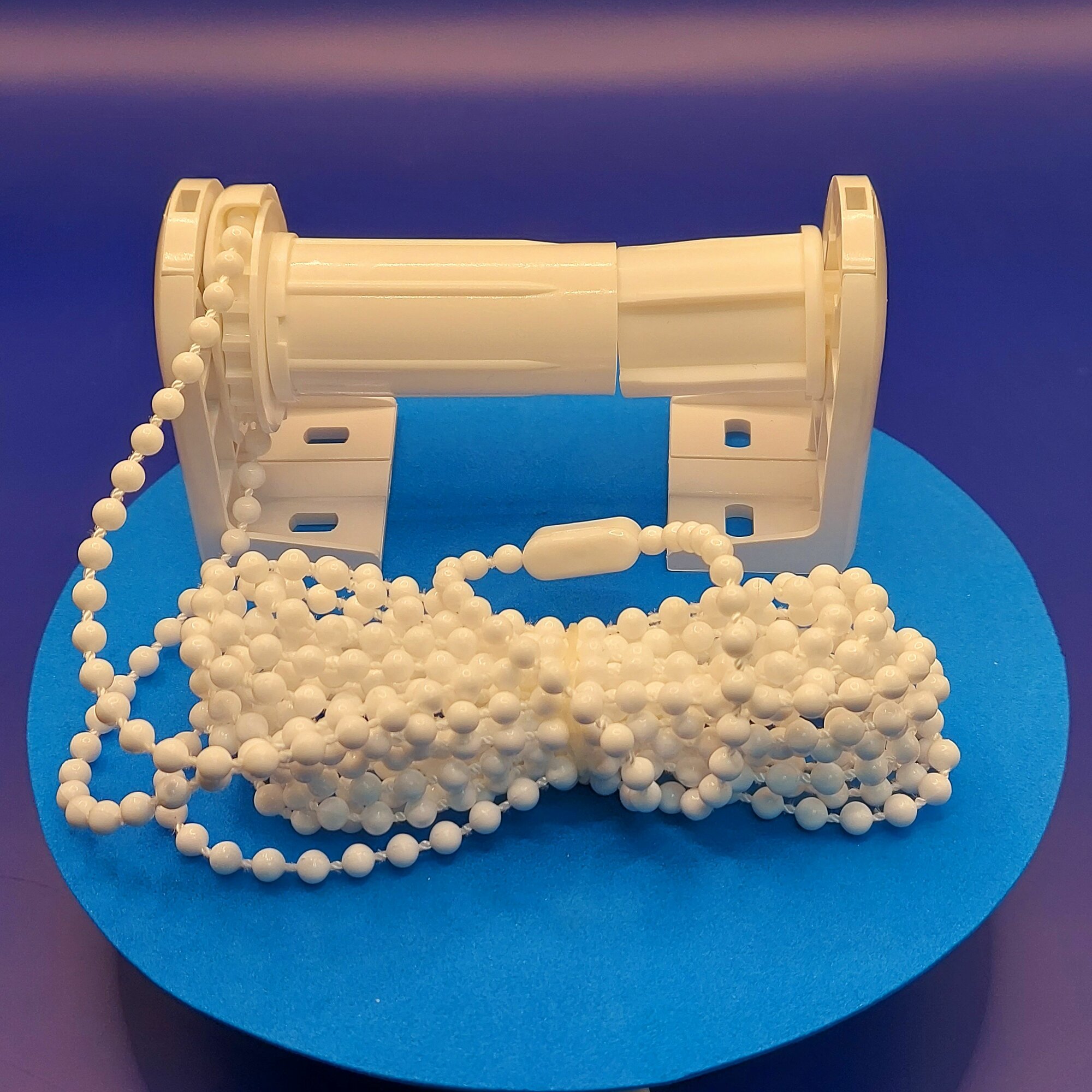 Цепочный механизм пластиковый белый 1 шт, с пластиковой цепью 3 пог. м. для трубы 25 мм