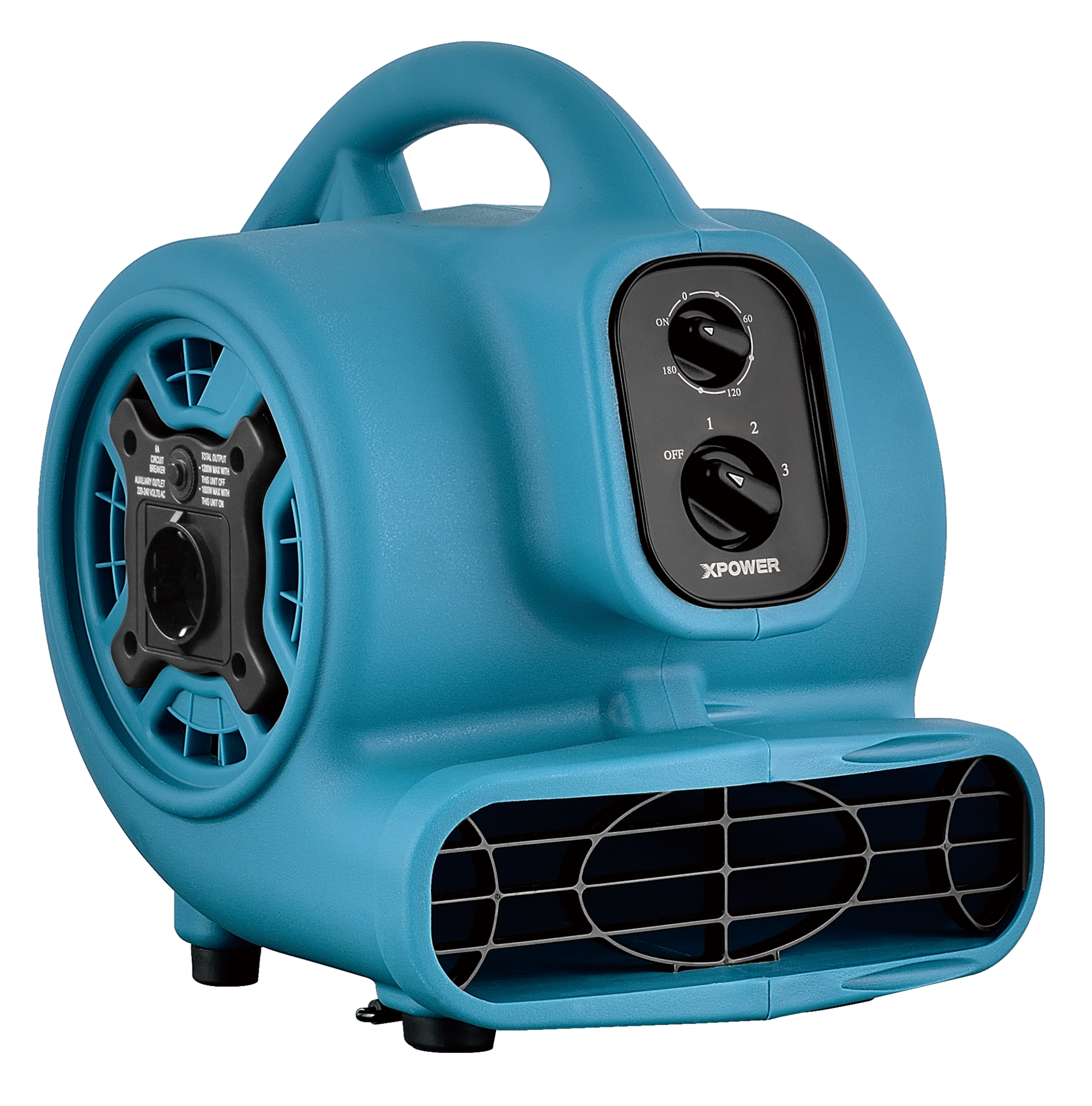 Мощный центробежный вентилятор XPower P-230AT, напольный вентилятор для сушки ковров, устранения повреждений от воды