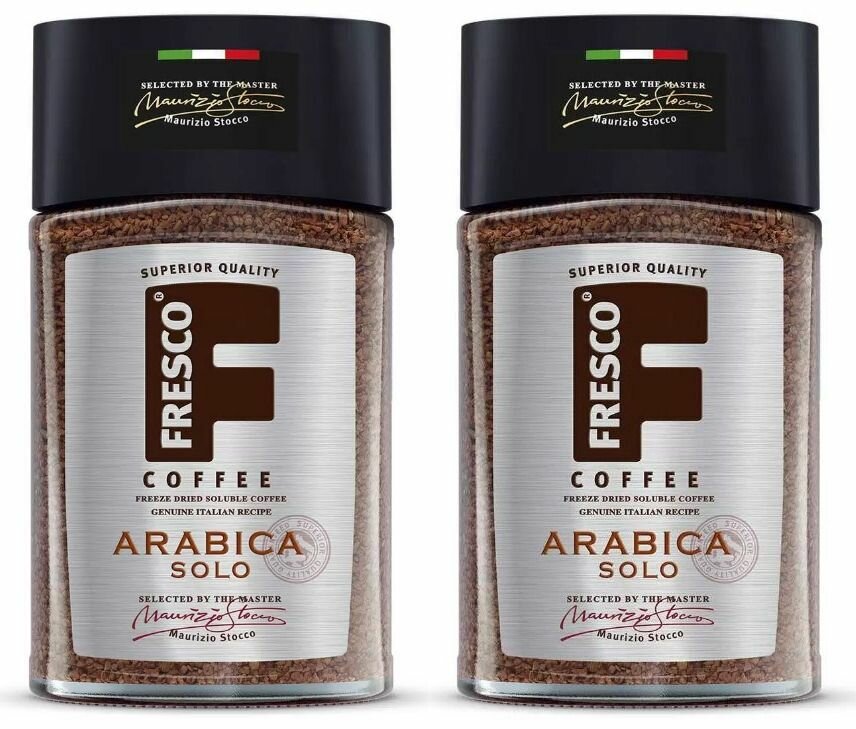 Fresco Кофе растворимый Arabica Solo, сублимированный, 100 гр, 2 шт