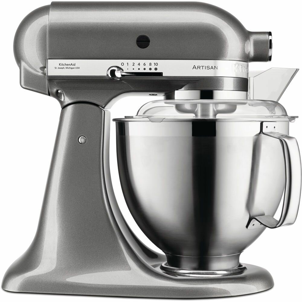 Миксер планетарный KitchenAid Artisan Series 5-Quart Tilt-Head Stand Mixer Medallion Silver KSM185PSMS