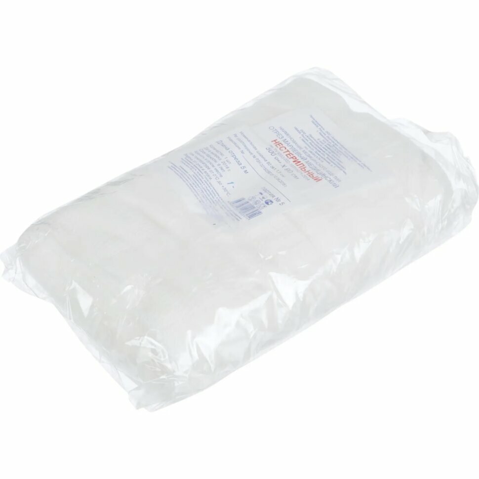 Перевяз. ср-ва Отрез марлевый нестер. 5м. Life пл.36г ШК06929, 481357