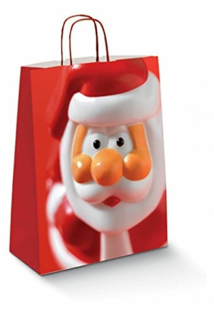 150 шт. Пакет новогодний 320х420х140мм Toptwist Nikolaus красный, арт.47