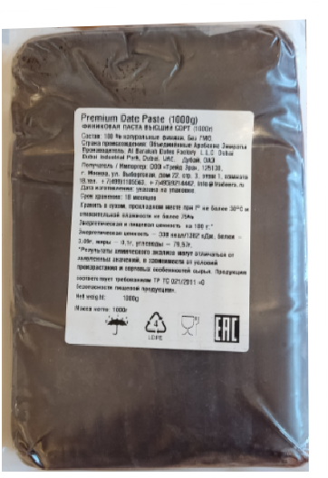 Финиковая паста. Без сахара. Без добавок и термической обработки.