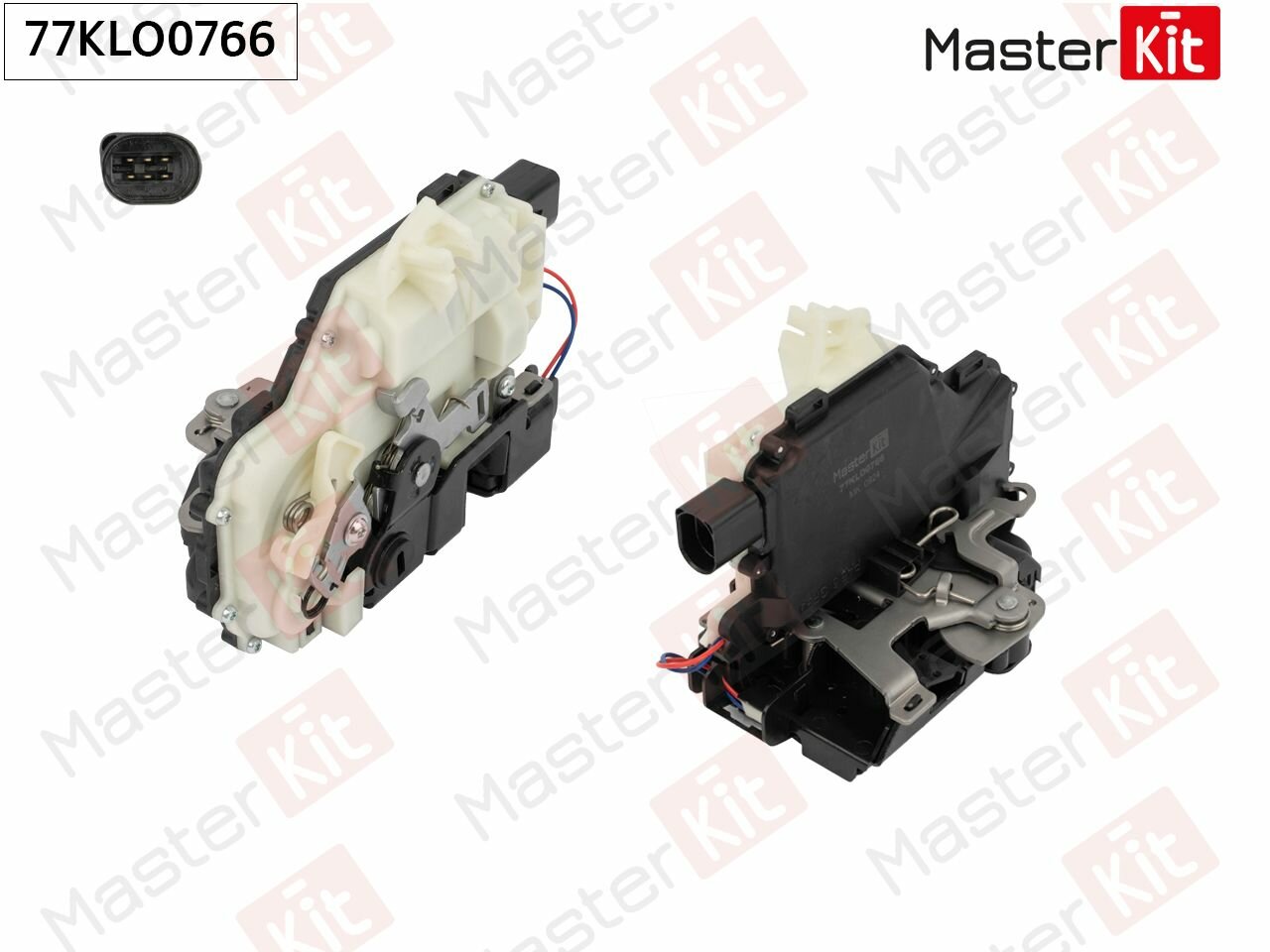 Замок задней левой двери Skoda SUPERB I 3U4/Volkswagen PASSAT 3B3 2000 - 2008 - MasterKit 77KLO0766