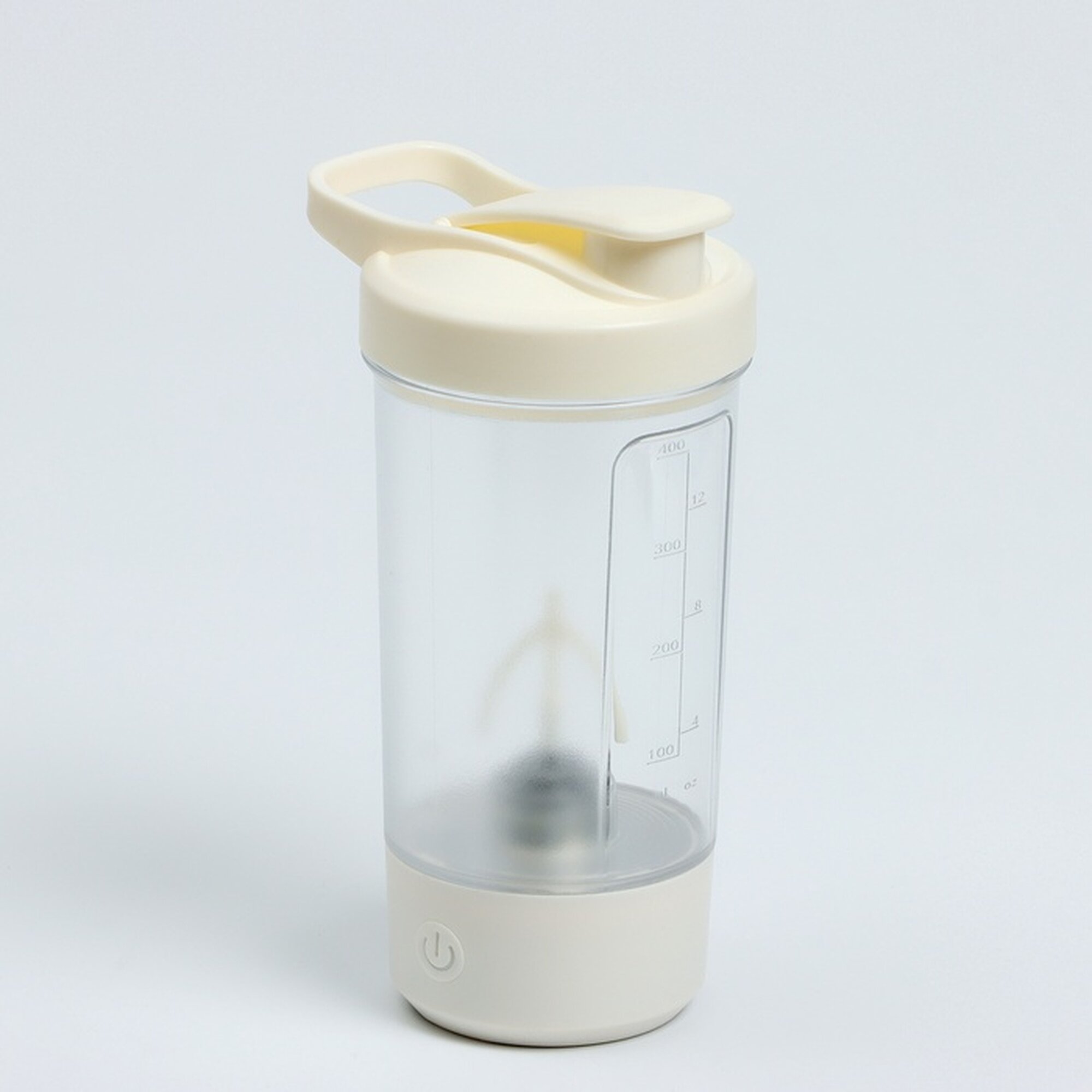 Шейкер спортивный для коктейлей и воды, с мерной шкалой, 400 мл, 9 х 11 х 19.5 см, 500 мАч 1078933