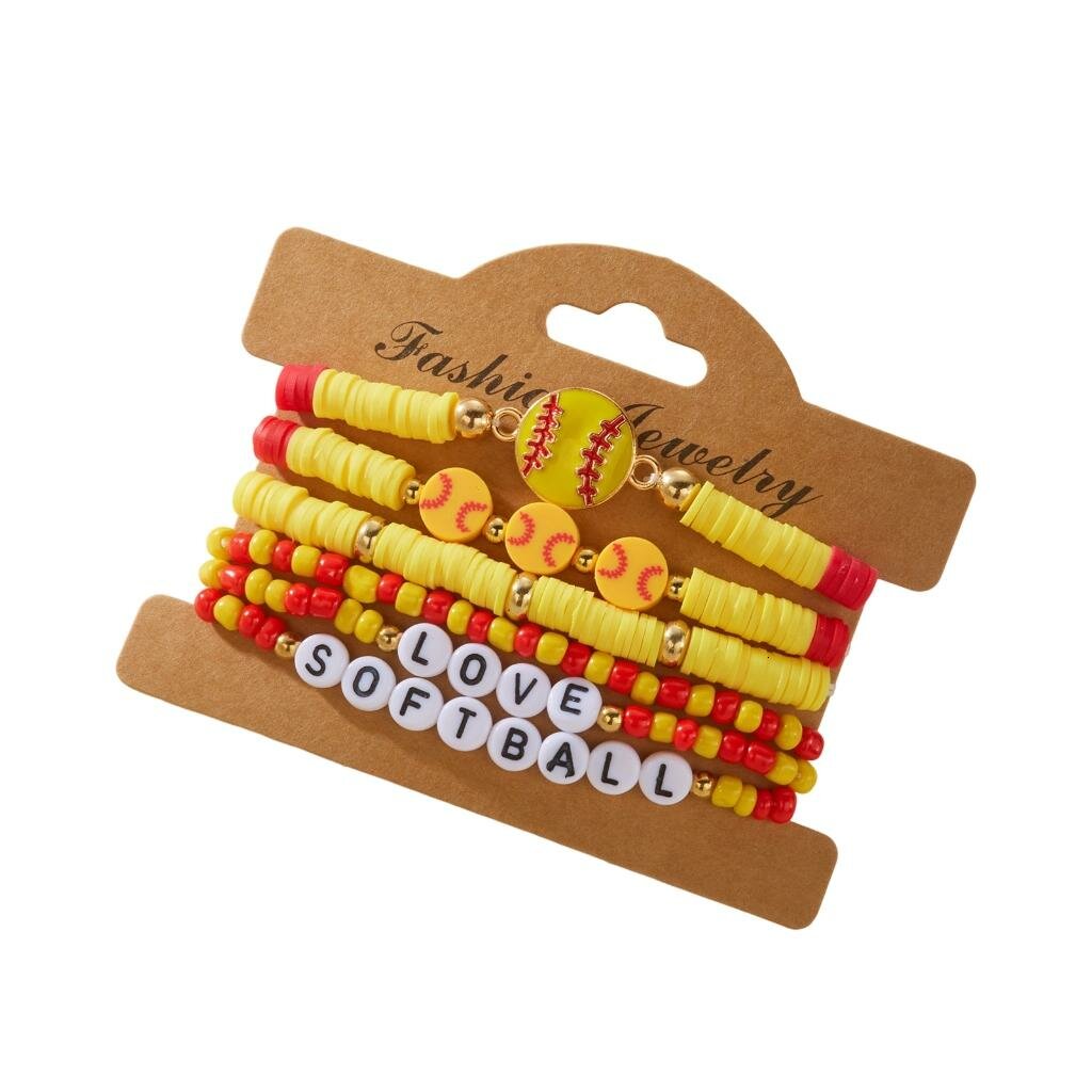 Браслет спортивный из сплава и смолы, Браслет для игры в софтбол