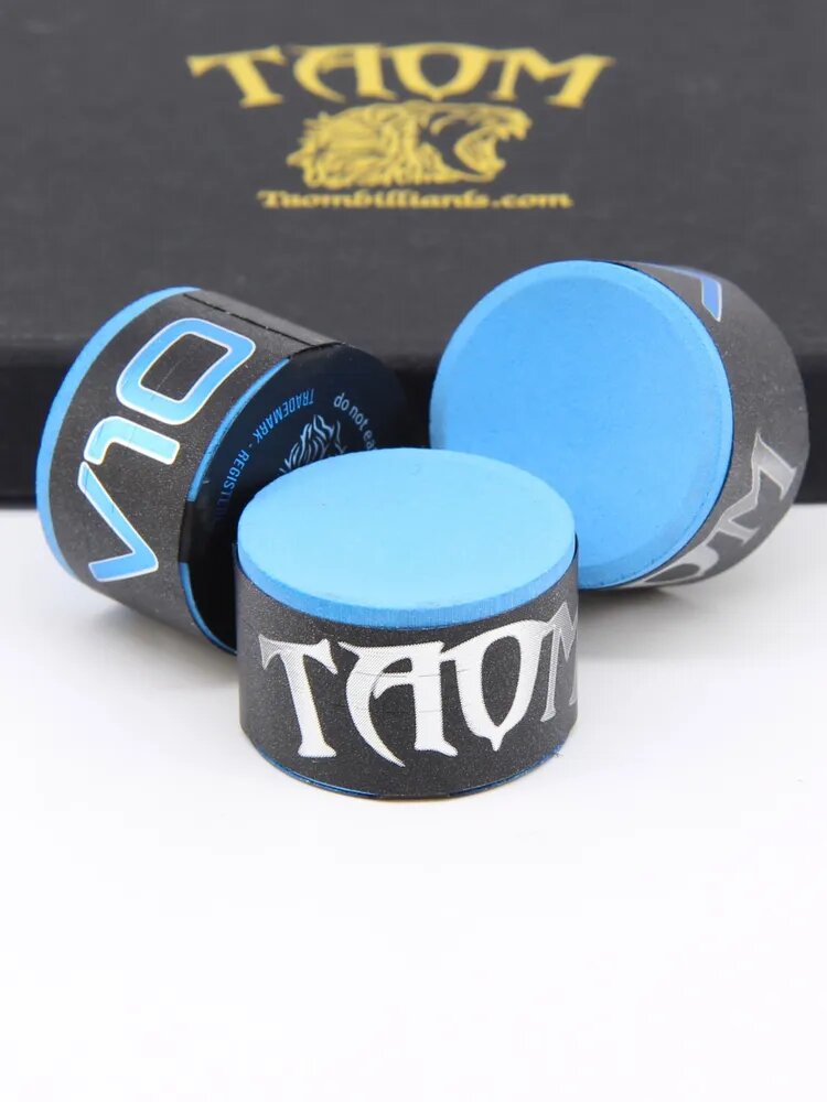 Мел бильярдный Taom V10 Blue синего цвета для русского бильярда