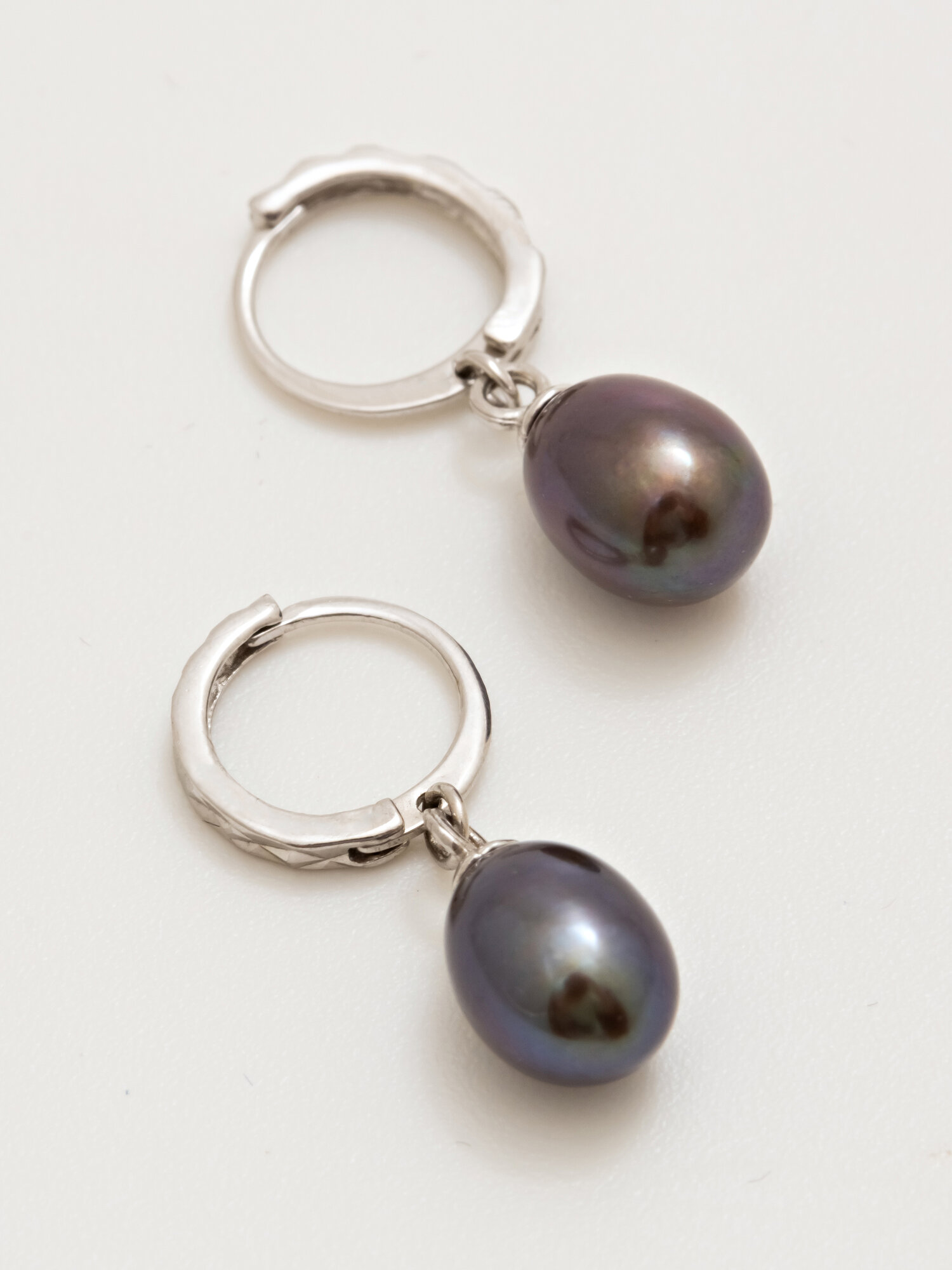 Серьги, жемчуг пресноводный культивированный