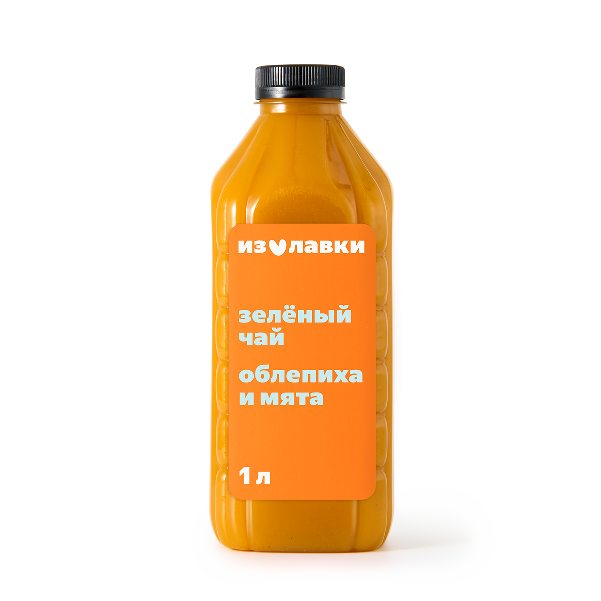 Чай Из Лавки "Облепиха и мята", холодный, зелёный, в пластиковой бутылке, 1 л