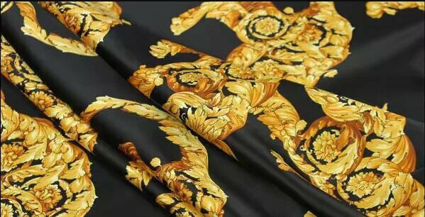 Шелковая ткань POLIS для платья, леопардовый принт 1m(110cmWidth)