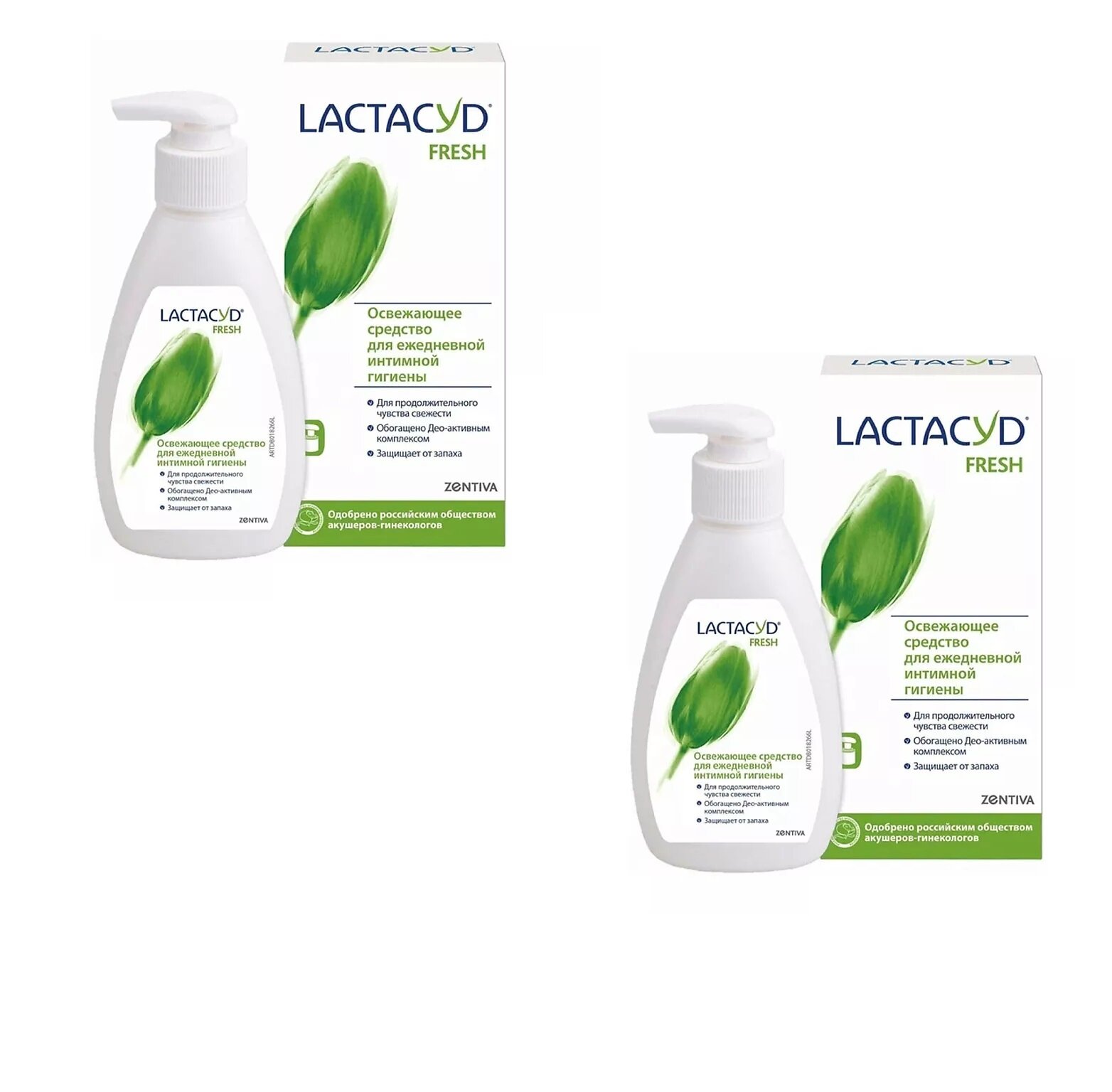 Средство Lactacyd для ежедневной интимной гигиены лосьон Свежесть, 200мл 2шт