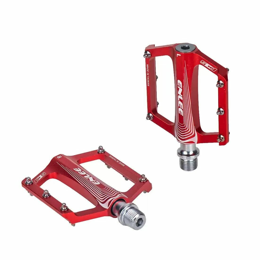 Педали ENLEE из алюминия, N16 red
