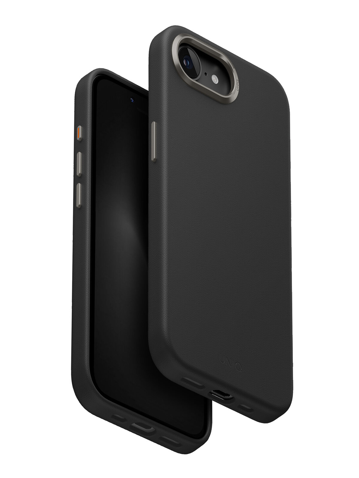 Чехол Uniq на iPhone 17e/16e, Lyden из премиальной экокожи, с магнитами MagSafe, черный