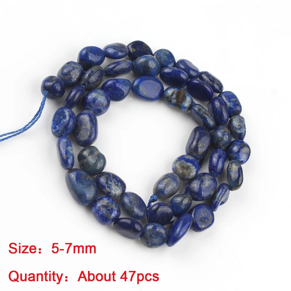 Бусины из лазурита TTUIJI синие граненые круглые Темно-синий, Style10-5-7mm