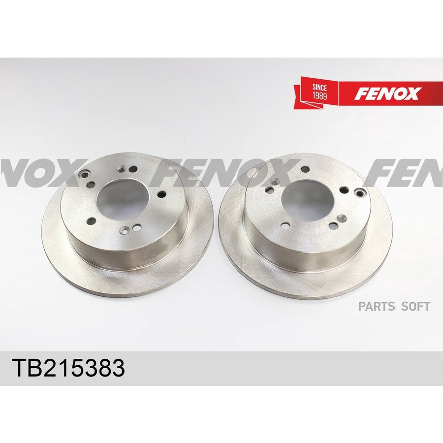 FENOX TB215383 Диск тормозной HYUNDAI SONATA (NF)/TUCSON 04-/KIA SPORTAGE 04- задний D 262мм.