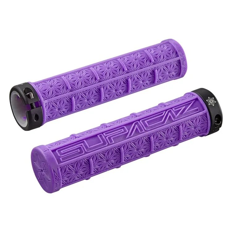 Supacaz GRIZIPS MTB рулевые рукоятки зеленые и фиолетовые Фиолетовый, Purple