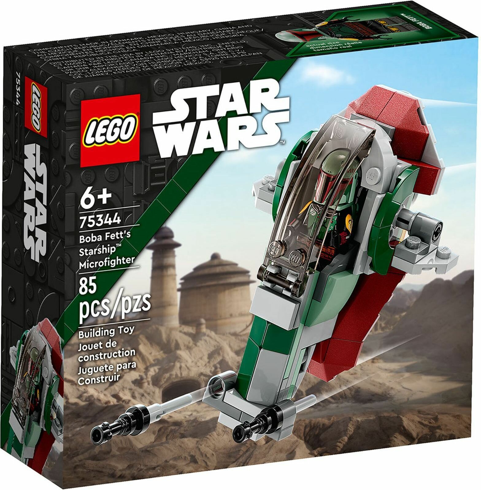 Конструктор LEGO Star Wars 75344 Микрофайтеры: Звездолет Бобы Фетта