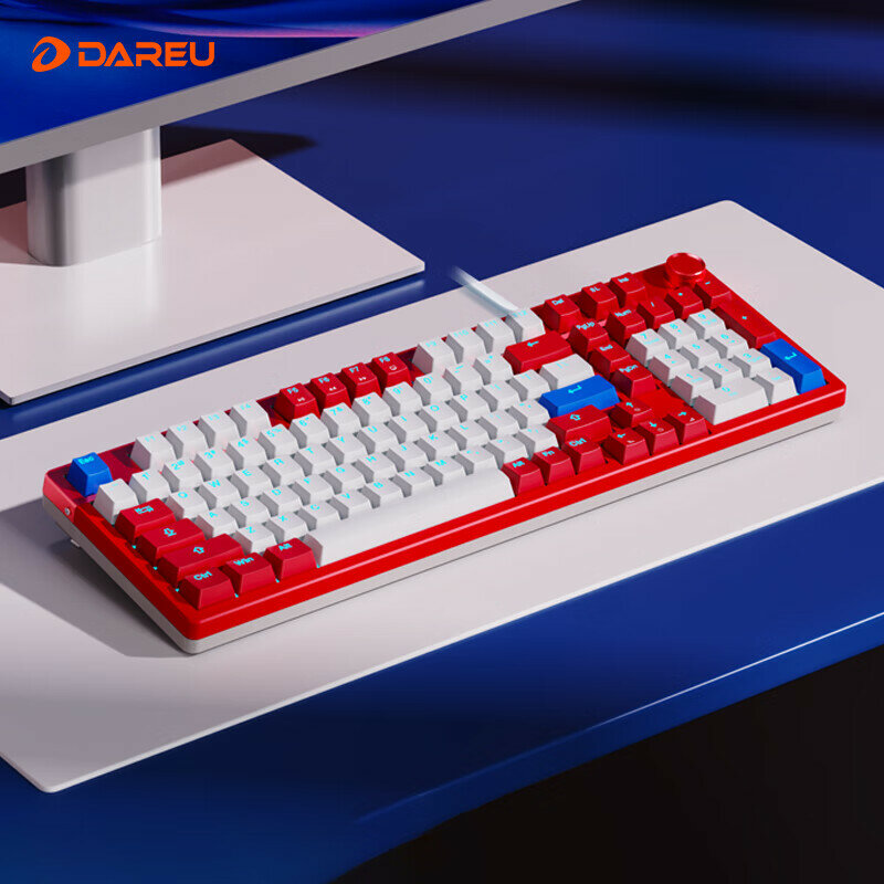 DAREU EK815pro Механическая клавиатура 98-клавишная раскладка, полная анти-гамма подсветка, цветная игровая клавиатура