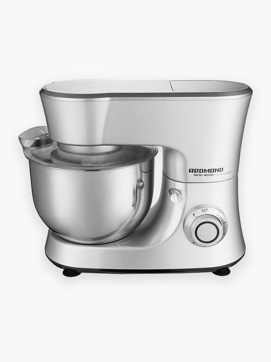 Кухонная машина редмонд RKM-4030, объем чаши 5 л, нержавеющая сталь