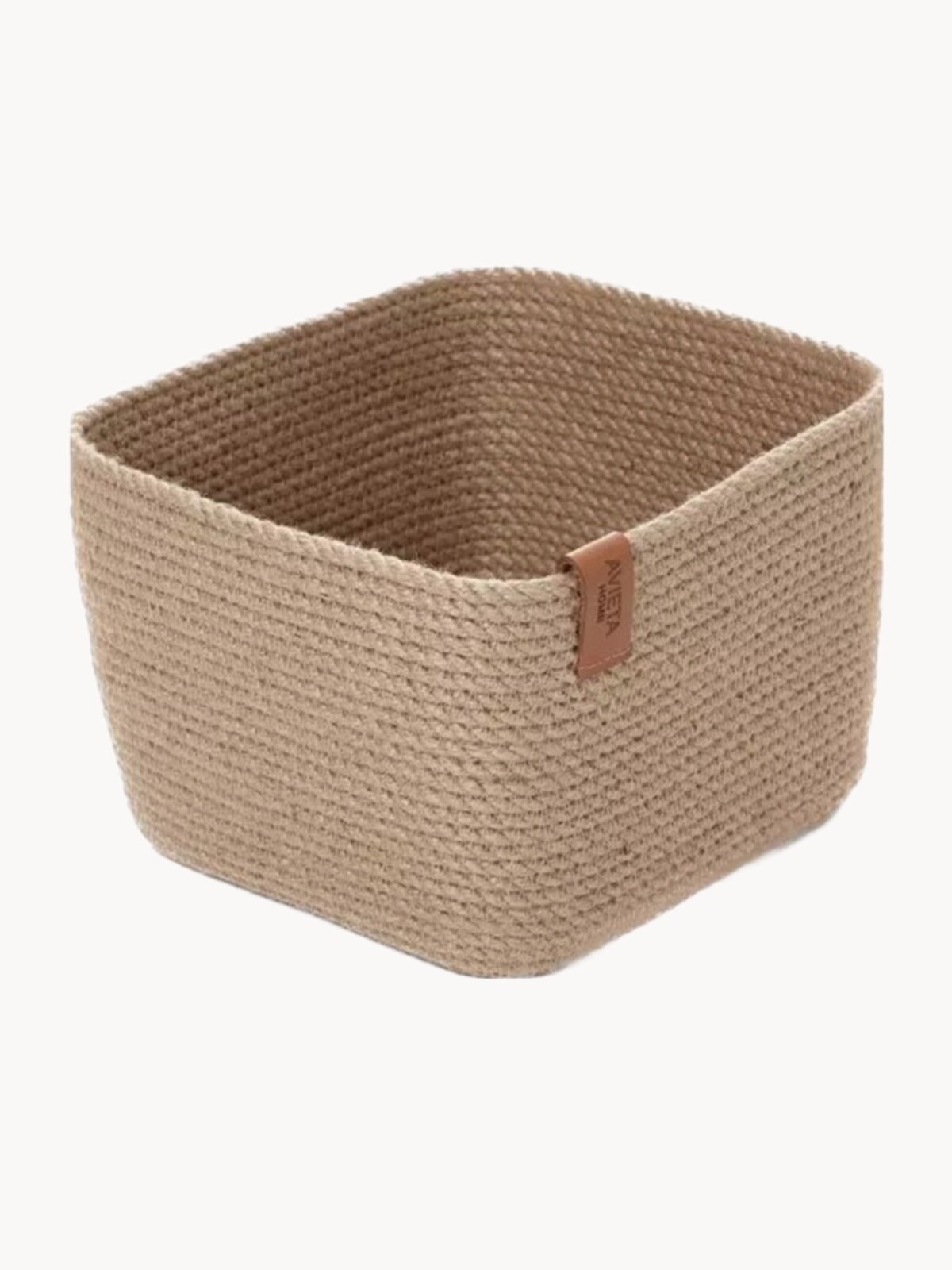 Плетеная корзина для хранения в ванную