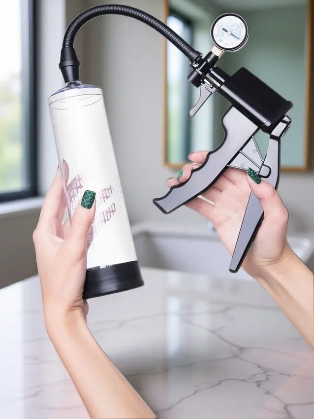 Помпа Sexus Viggo, для пениса, длина колбы 20 см, прозрачная