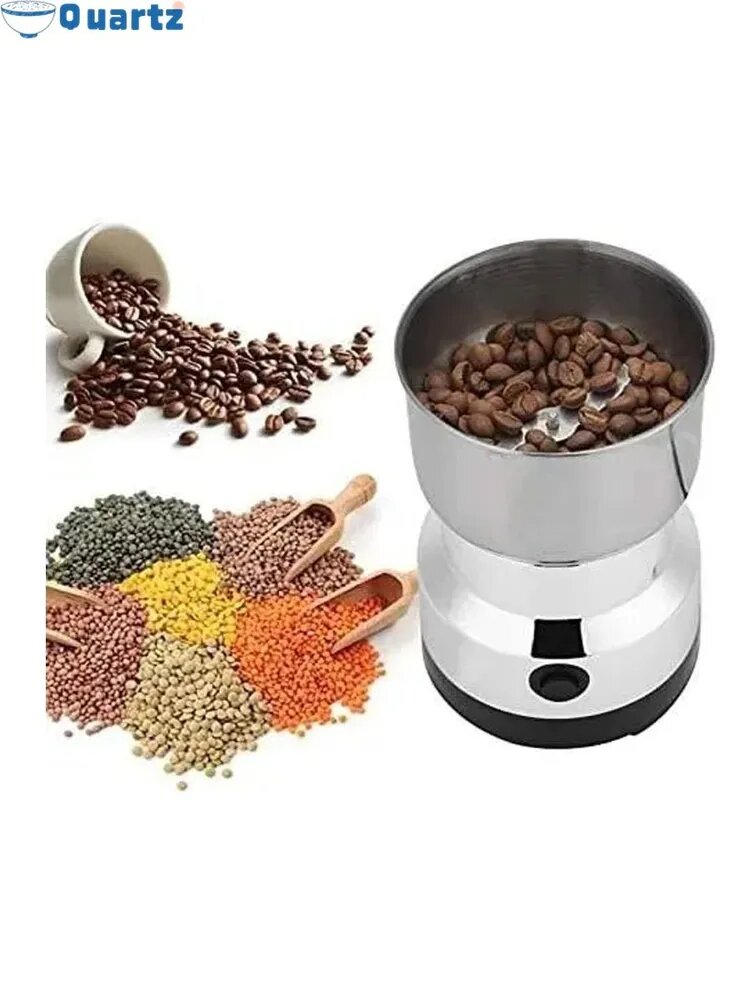 Мощный измельчитель для сухих продуктов. Электрическая мельница для специй, зерна, соли, муки. Блендер-дробилка для дома.