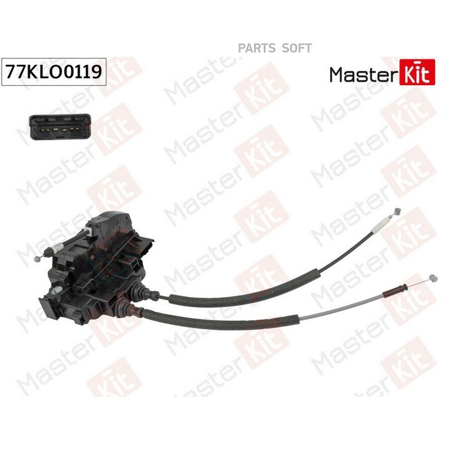 Замок двери Hyundai ELANTRA (HD) 2005 - перед. Лев MASTERKIT 77KLO0119 | цена за 1 шт