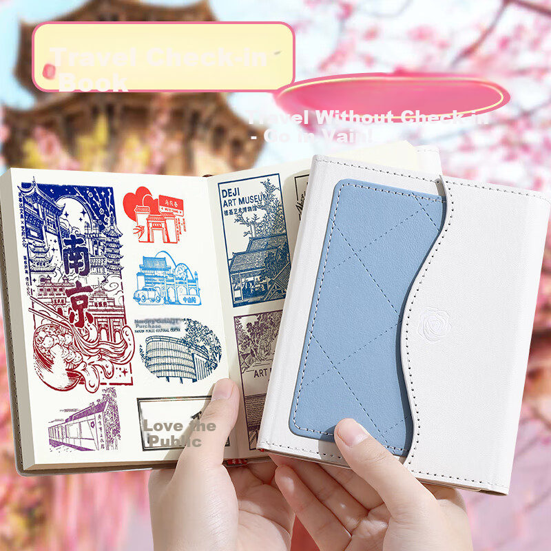 Faramon Буклет с почтовыми марками B6 - альбом для путешествий, дневник посещений достопримечательностей, пустой